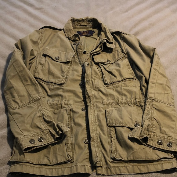 J. Crew | Jackets & Coats | J Crew A22 Unisex Green Cargo Jacket Mens ...